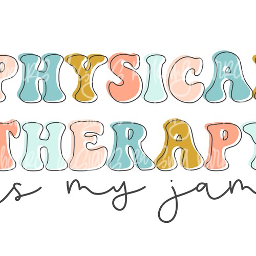 Physical Therapy Floral Design PT Png PT Svg Sublimation - Etsy
