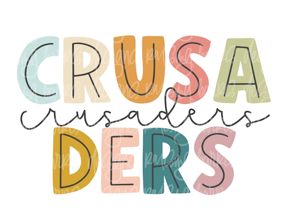 Crusaders Sublimation Design Crusaders Png Crusaders Mascot - Etsy
