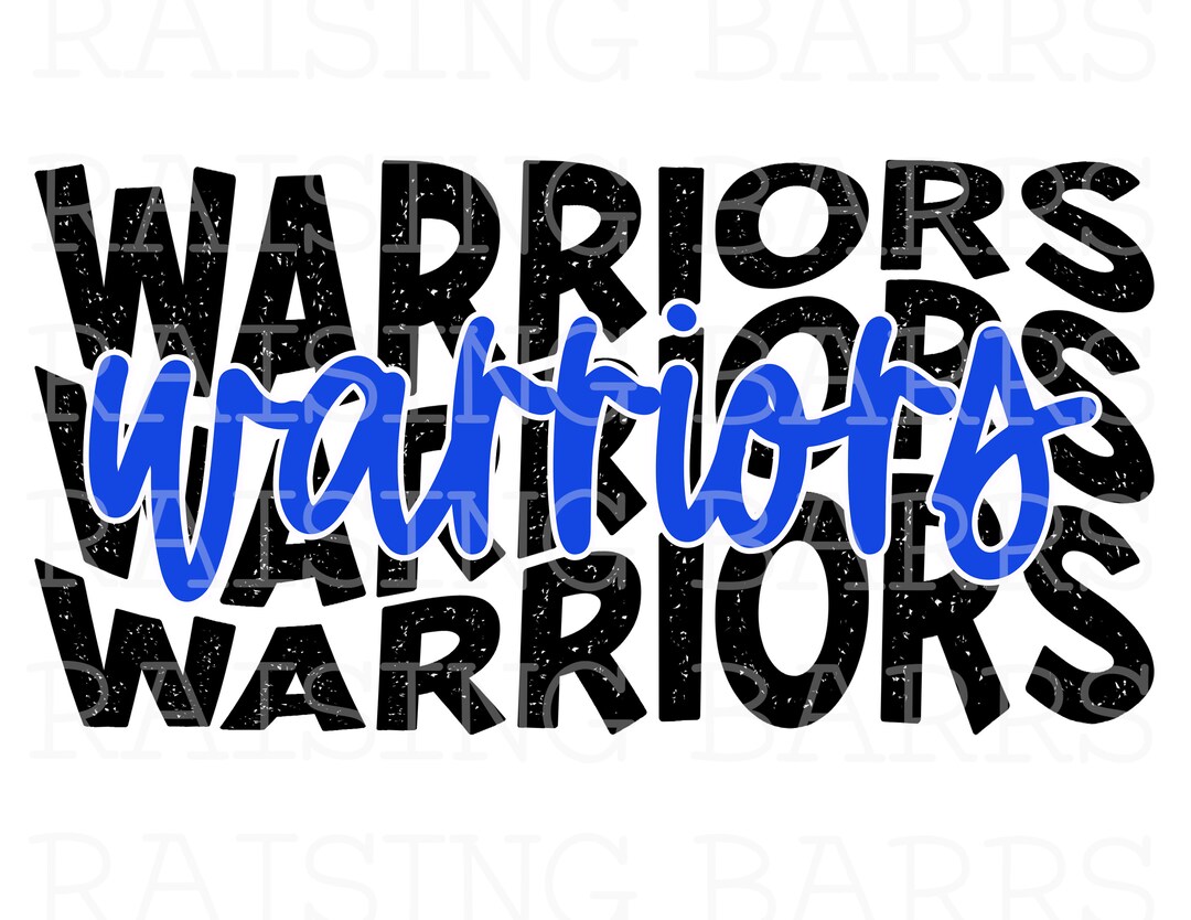 Warriors Blue Png | Warriors Mascot Sublimation, Warriors Mascot Png ...