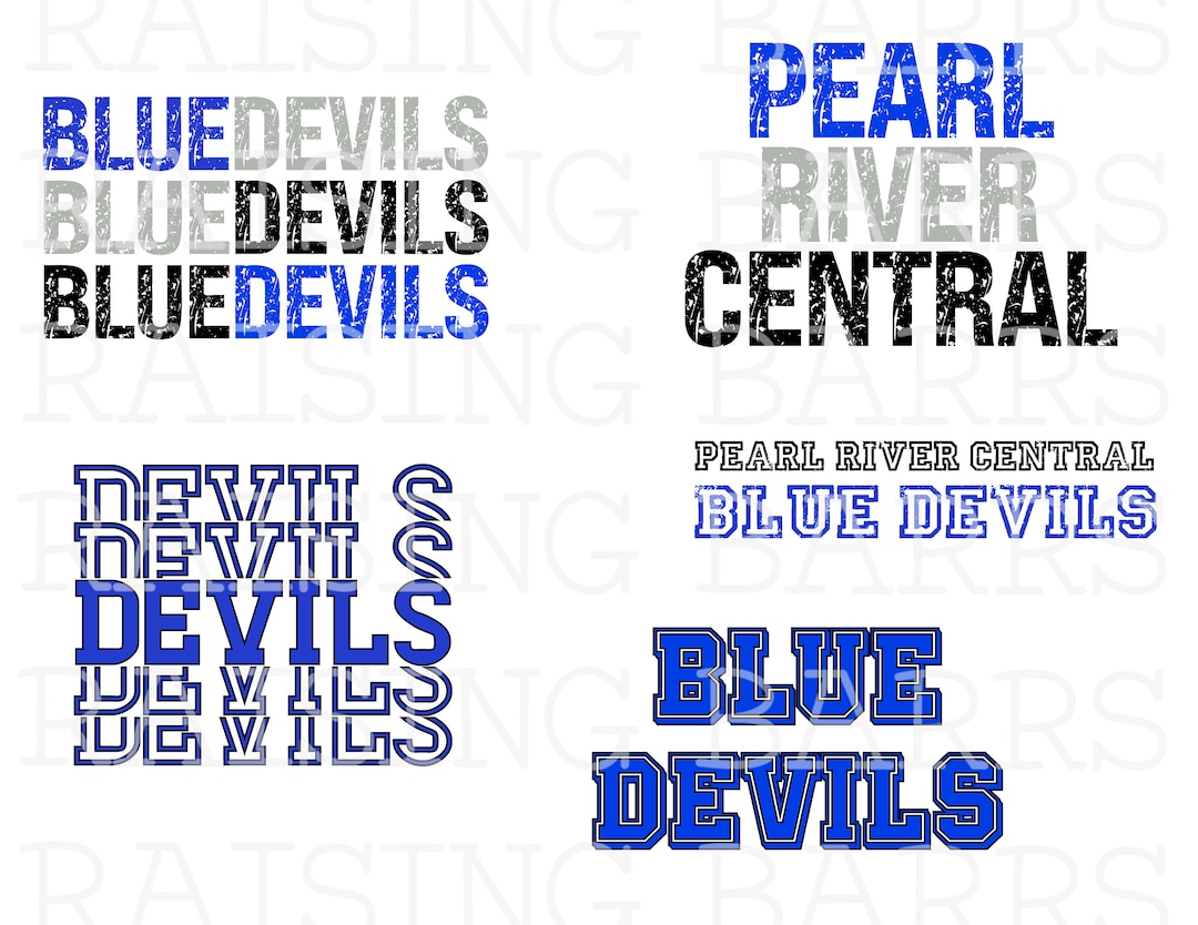 Pearl River Central Sublimation Bundle Design Download | Blue Devils ...