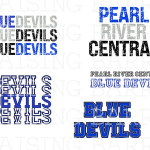 Pearl River Central Sublimation Bundle Design Download | Blue Devils ...