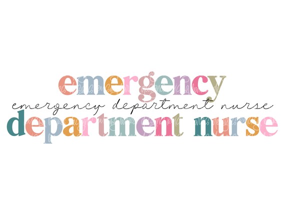 Emergency Department Nurse Png Emergency Department Nurse - Etsy
