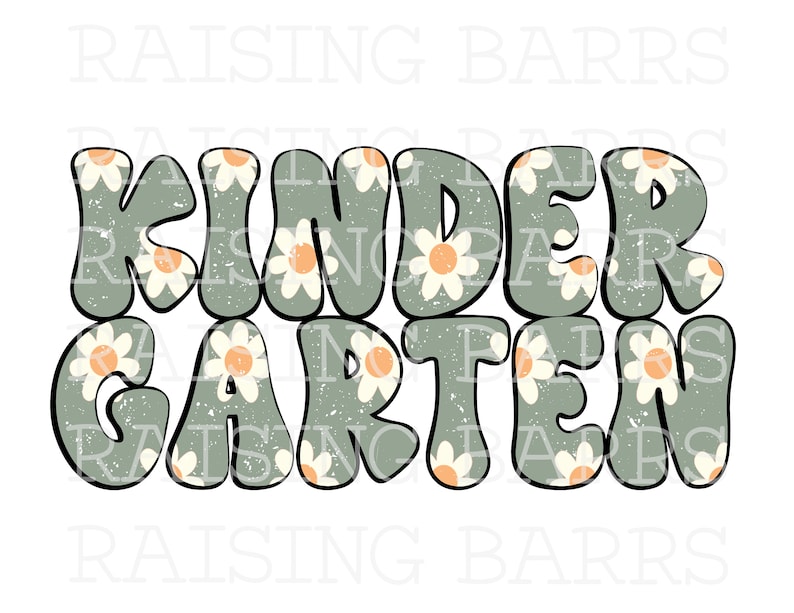 Kindergarten Flower Png Kindergarten Teacher Png - Etsy