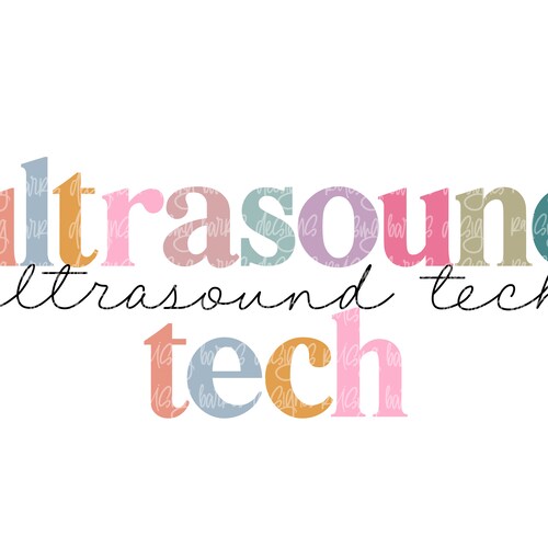 Ultrasound Tech PNG Hand Drawn Sublimation Design - Etsy