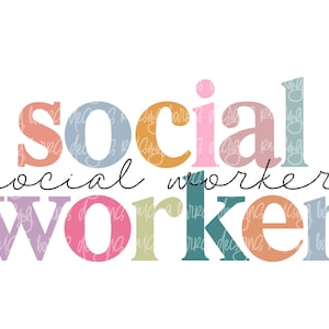 Social Worker Sublimation | Social Worker Png, Social Worker Shirt Png ...