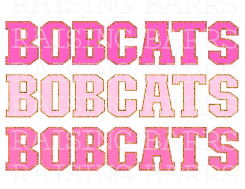 Bobcats Design, Pink Bobcats Png, Bobcats Sublimation Design Download ...