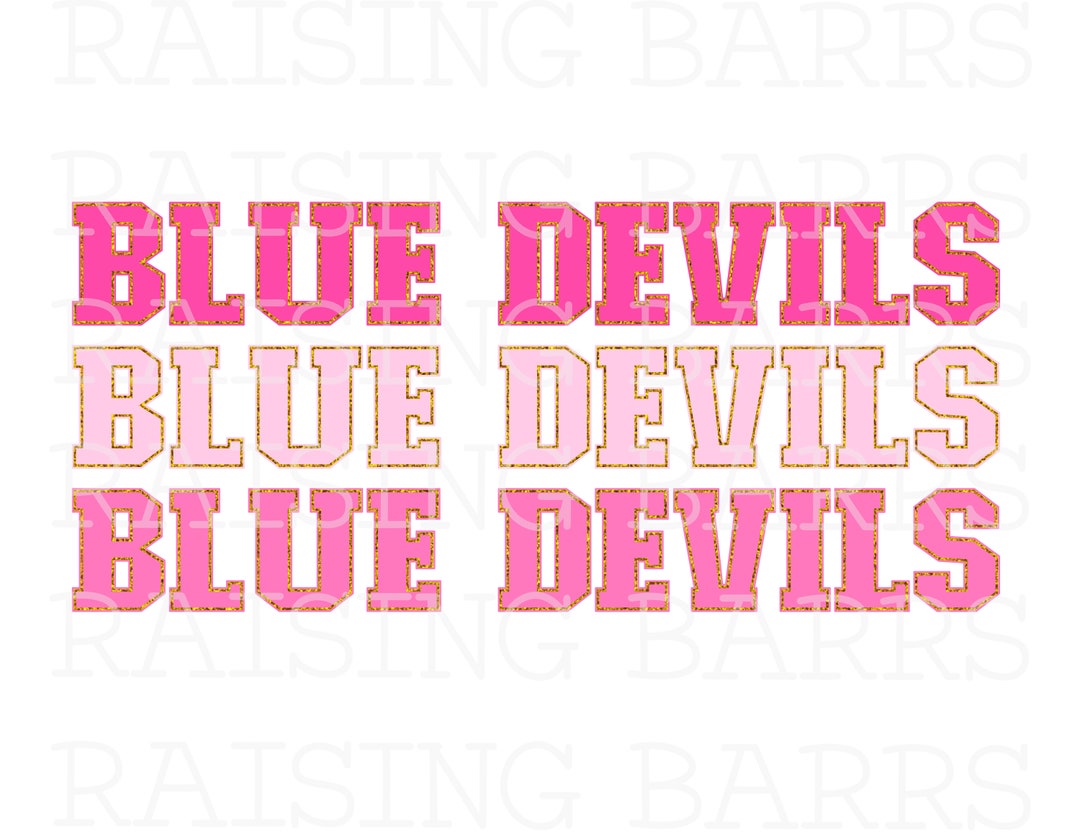 Pink Blue Devils Sublimation Download | Blue Devils Mascot Png, Blue ...