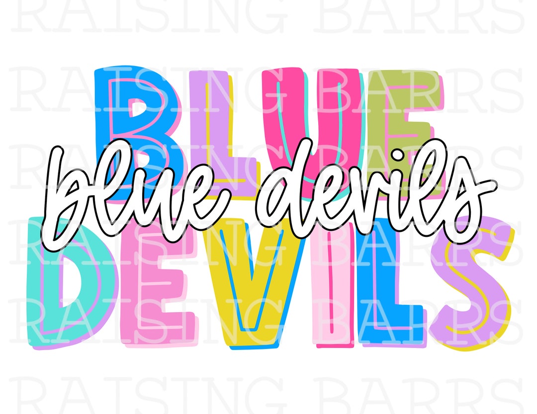 Blue Devils Sublimation Download | Blue Devils Mascot Png, Blue Devils ...