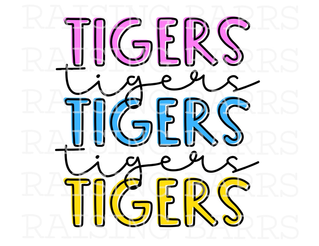Tigers Sublimation Design | Tigers Mascot Design, Tigers Png Design ...