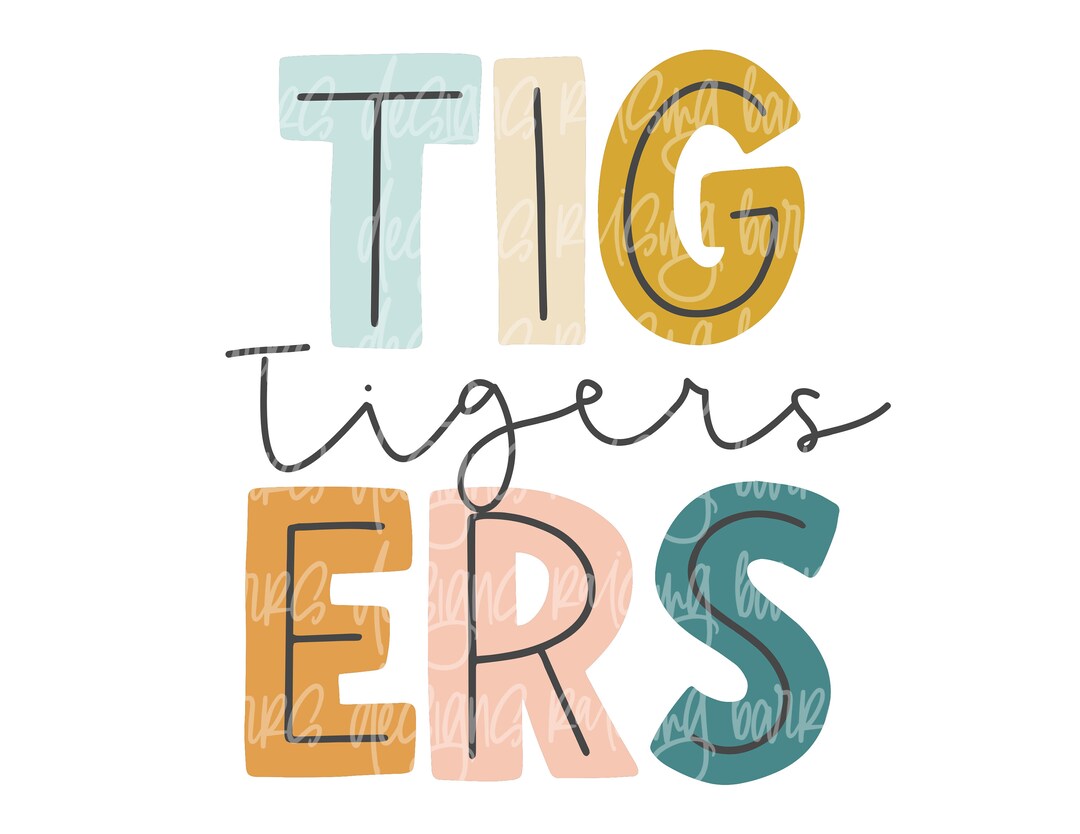 Tigers Mascot Sublimation Design | PNG, JPEG (digital Download) - Etsy