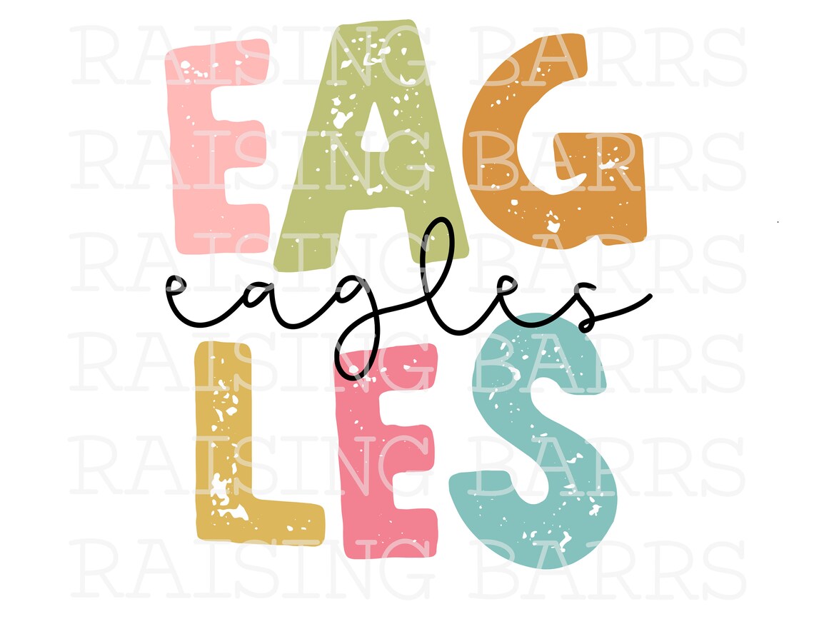 Eagles Sublimation Design Download Team Mascot Png Eagles - Etsy