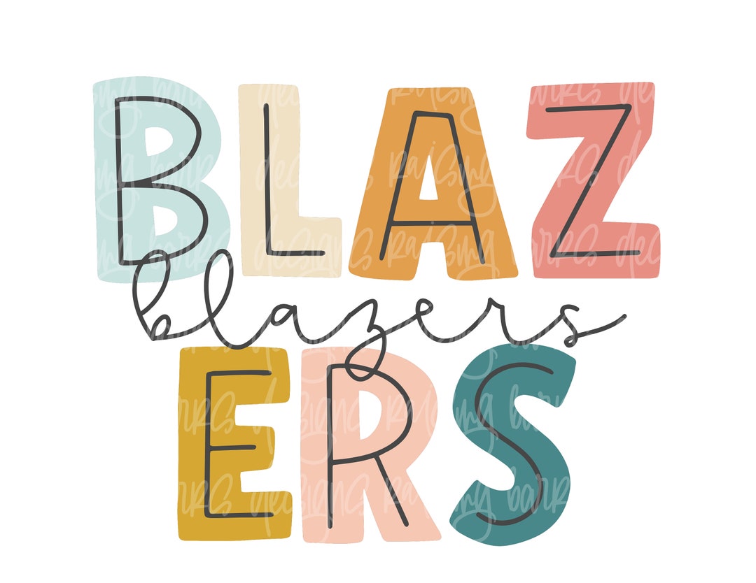 Blazers Sublimation Design| Blazers Png, Blazers Mascot Png, Blazers ...