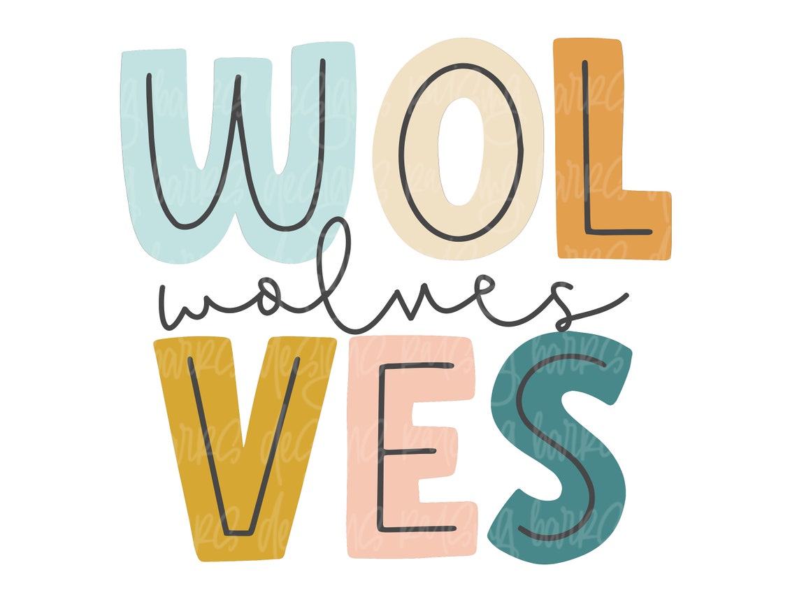 Wolves Png| Wolves Sublimation, Wolves Mascot Png, Wolves Digital ...