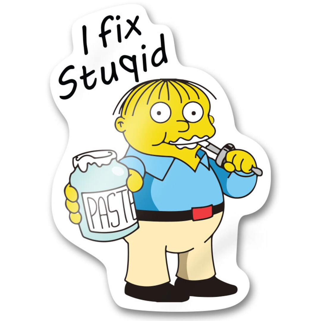 I Fix Stupid EMT Sticker | Firefighter Car Decal - Etsy