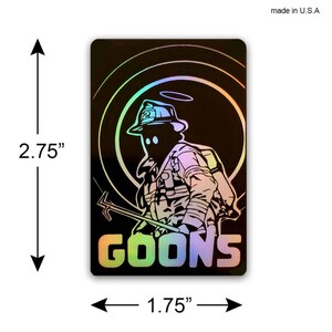 Holographic Fire Hook Goon Firefighter Sticker - Etsy