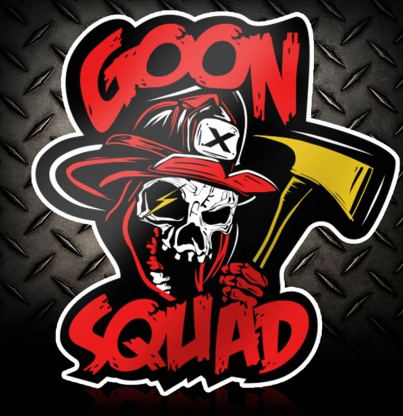 Goon Squad Car Sticker Fire Helmet Sticker Laptop | Etsy