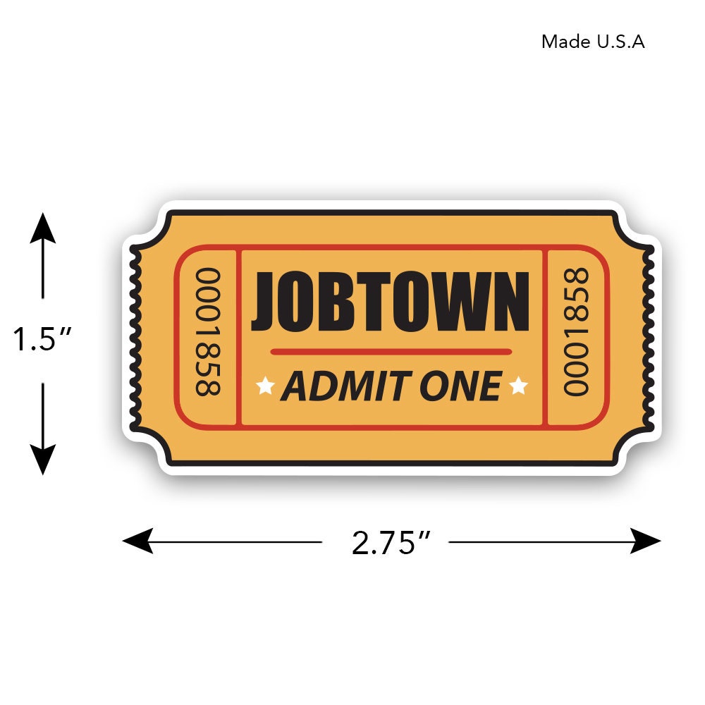 Tickets to Jobtown Firefighter Sticker Fire Helmet Sticker - Etsy
