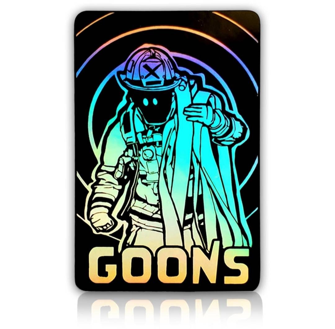 Holographic Fire Hose Goon Firefighter Sticker - Etsy