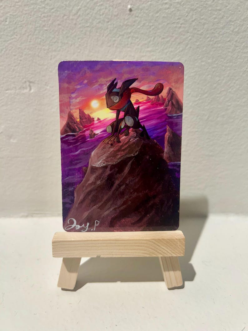 Custom Painted Pokemon Card - Etsy