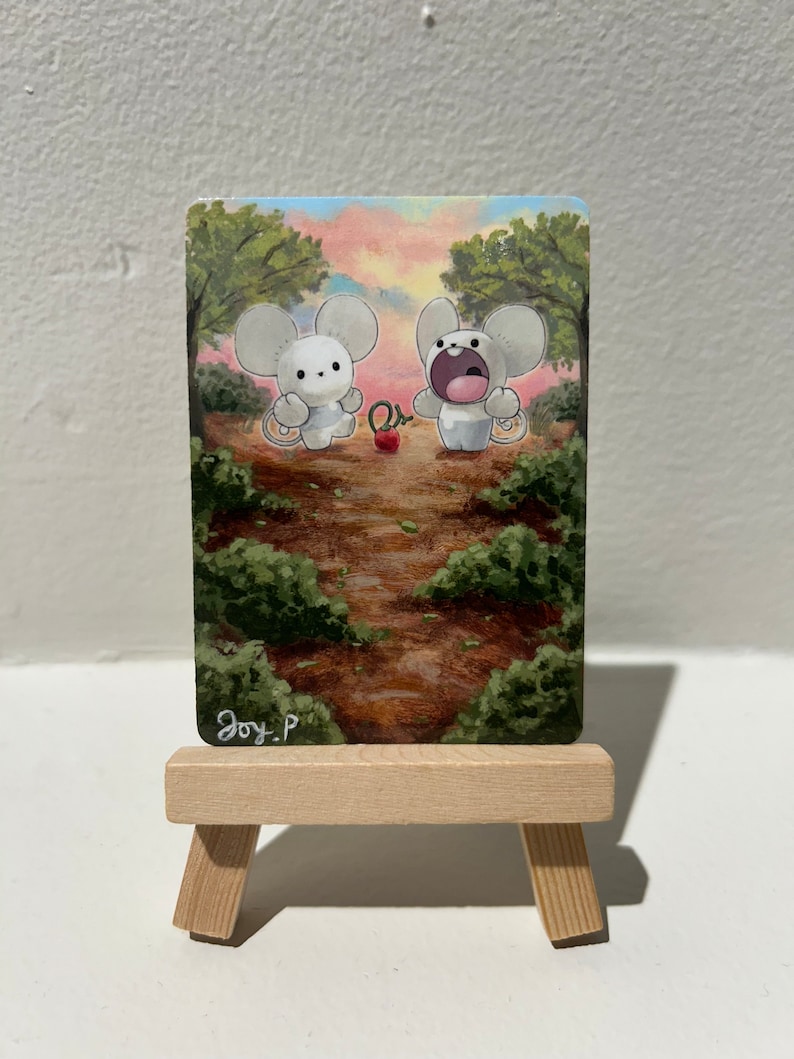 Tandemaus Hand Painted Pokemon Card - Etsy