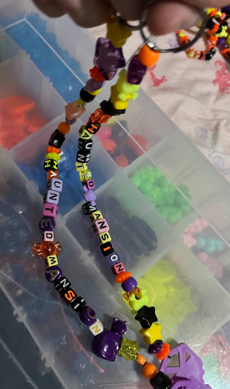 Scenecore Decora Emo Goth Halloween OOAK Haunted Mansion Key Kandi ...