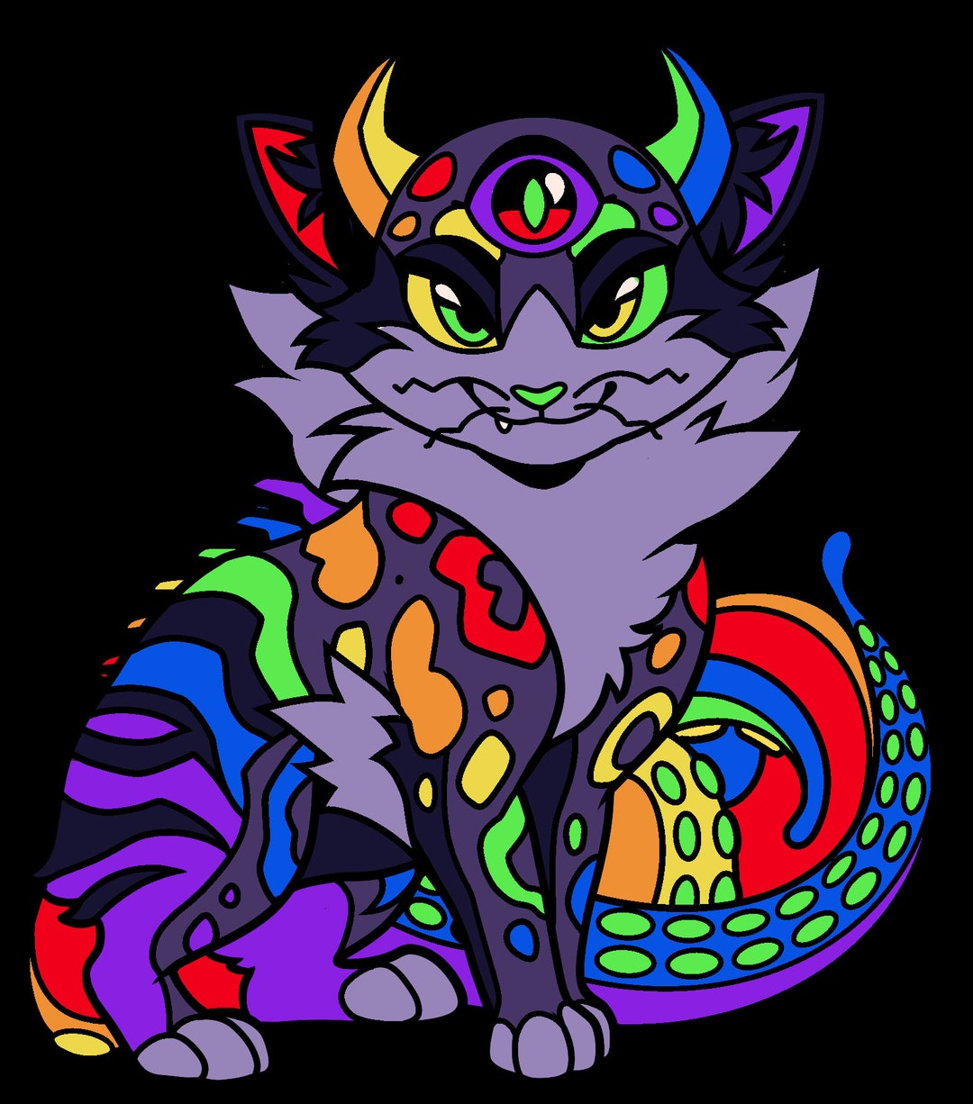 Scenecore Emo Decora Fursona Pins #1086 Angel's Scene / Sparkle Cthulhu ...