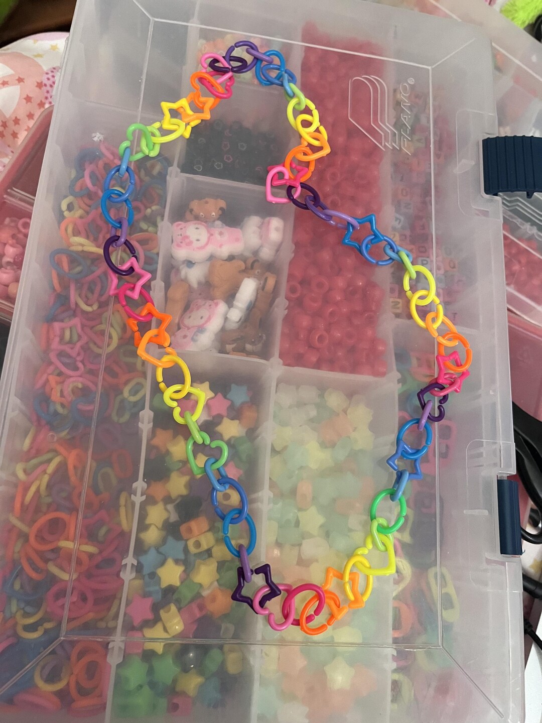 Random Kidcore Scenecore Decora Rainbow Shaped Links OOAK Long 30 ...