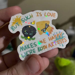 Mimic X Mantle (splatoon OC Ship) 2" Transparent Holographic Sticker ...