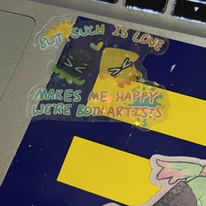 Mimic X Mantle (splatoon OC Ship) 2" Transparent Holographic Sticker ...