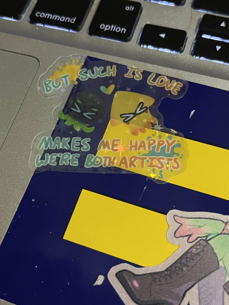 Mimic X Mantle (splatoon OC Ship) 2" Transparent Holographic Sticker ...