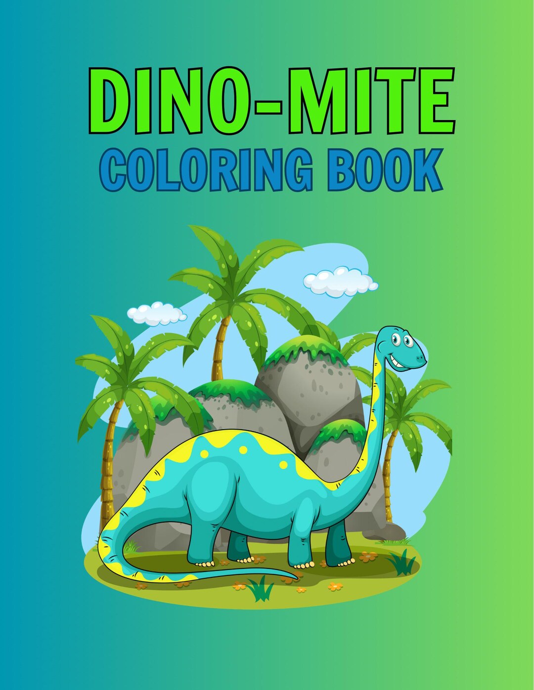 Dino-mite Coloring Book - Etsy