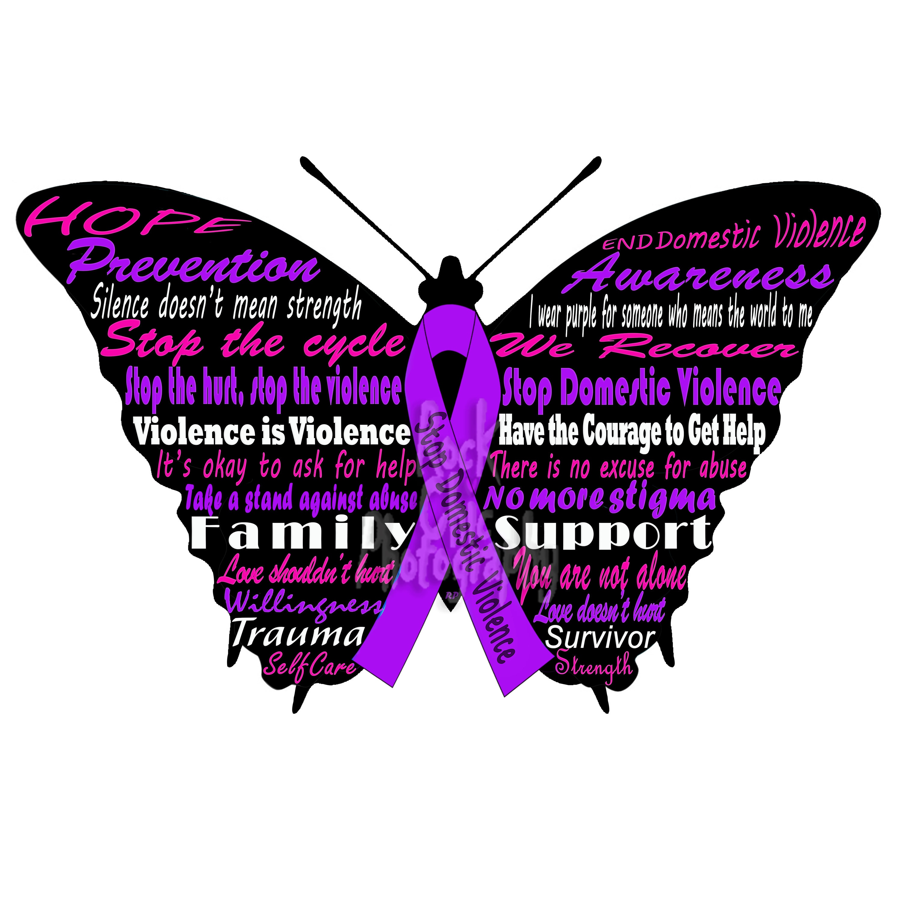 Domestic Violence Awareness Butterfly Ribbon - Etsy