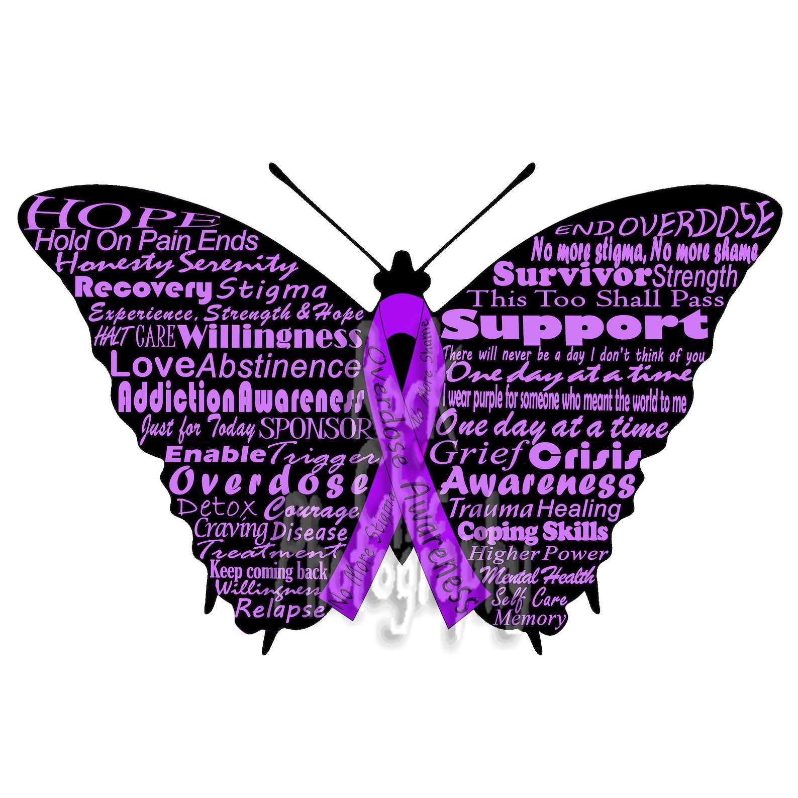 Overdose Awareness Png - Etsy