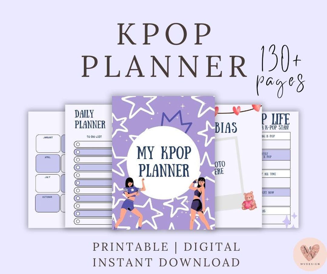 Kpop Digital Daily Planner, KPOP Digital Planner, to Do List, Daily ...