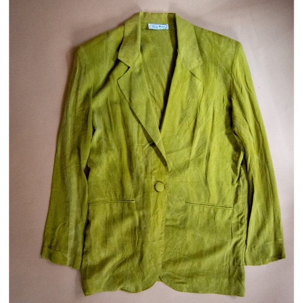 Chartreuse Blazer - Etsy