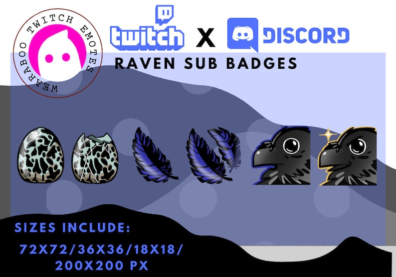 Raven Sub Badges 6 Tier List - Etsy