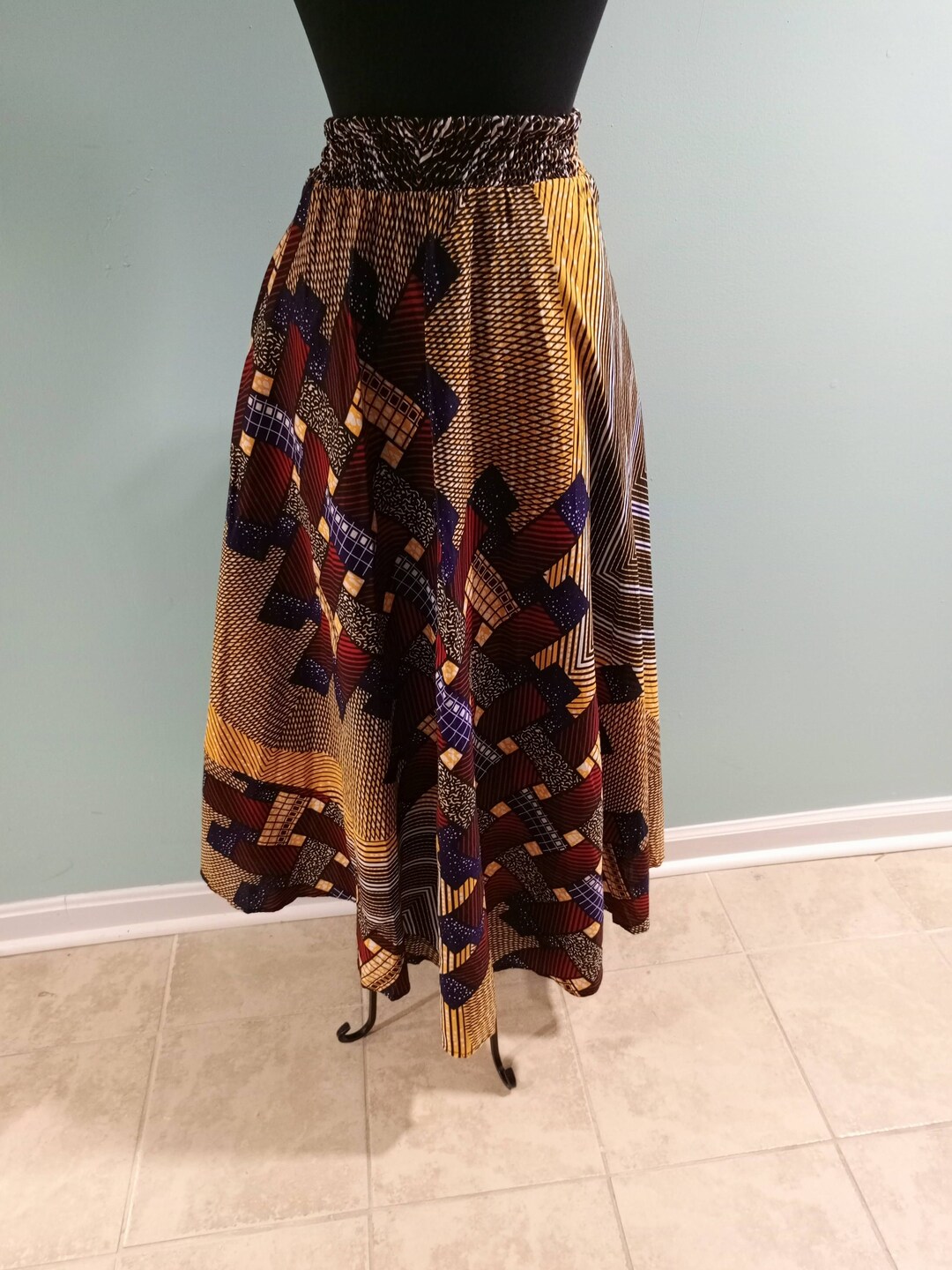 African Print Circle Skirt Ankara Circle Skirt African Circle Skirt ...