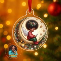 African Print | Black History Christmas Ornament - Etsy