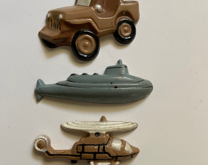 Military Jeep Submarine Helicopter Food Grade Silicone Mold - Etsy