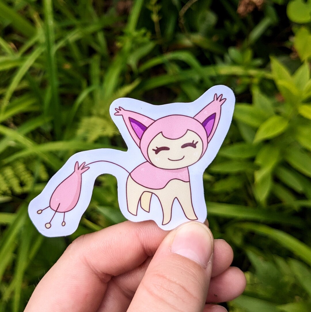 Skitty Pokémon Vinyl Sticker | Water-resistant for Bullet Journal ...