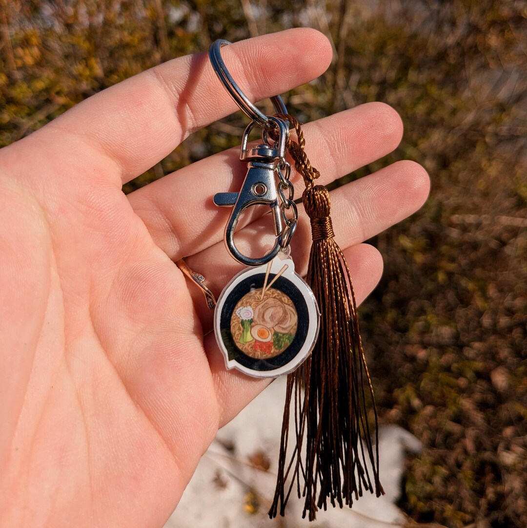 Ramen Bowl Keychain - Kawaii | Handmade - Great for Backpacks, Purses ...