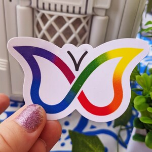 Neurodiversity Stickers - Neurodivergent Owned - ADHD Butterfly ...