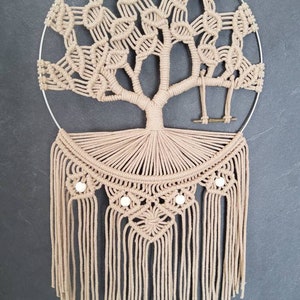 Traumfänger Baum des Lebens Makramee Wandbehang Tree of life Macrame Homedecor Deco - Etsy.de