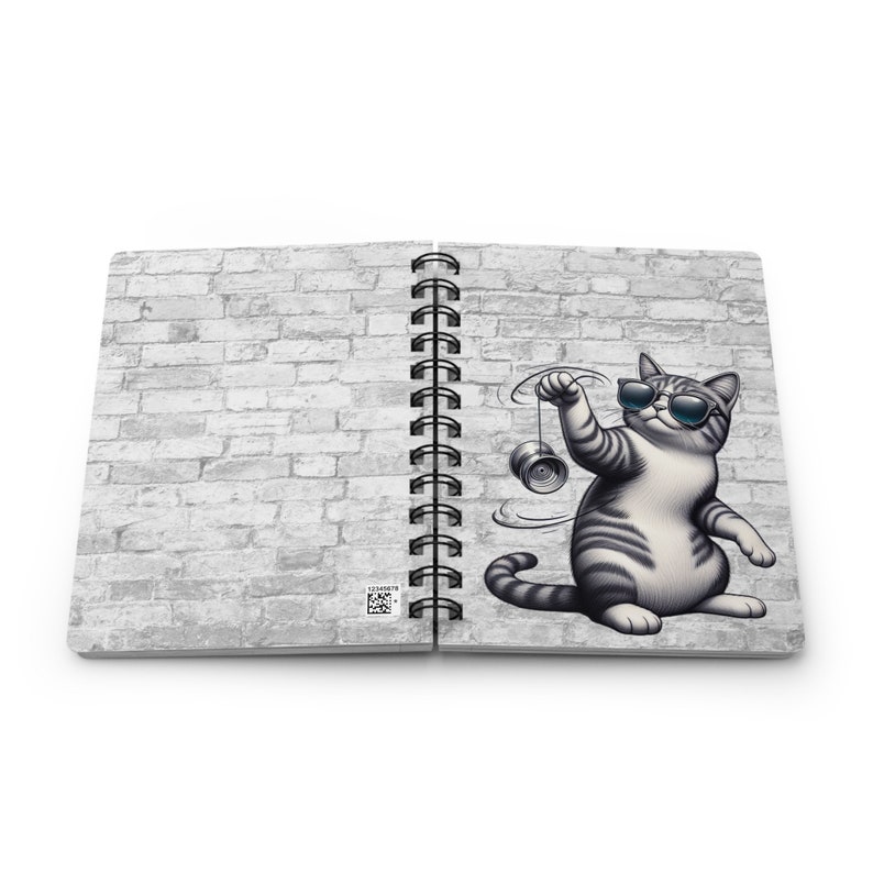 Yoyo, Yo-yo, Rock and Roll, Street Art Spiral Bound Journal, Gift, Art ...