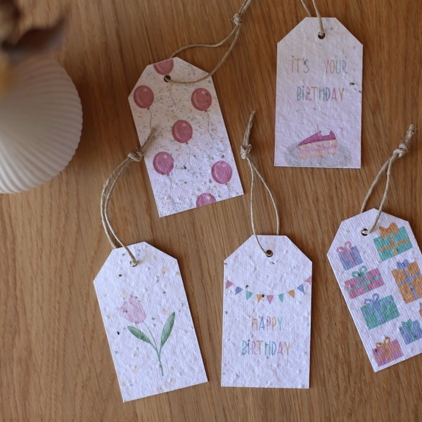 Seed Paper Tags - Etsy