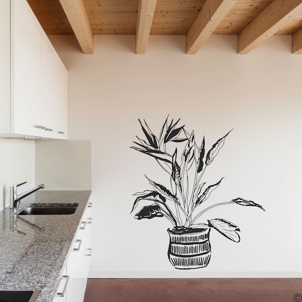Plant Wall Decals - Etsy
