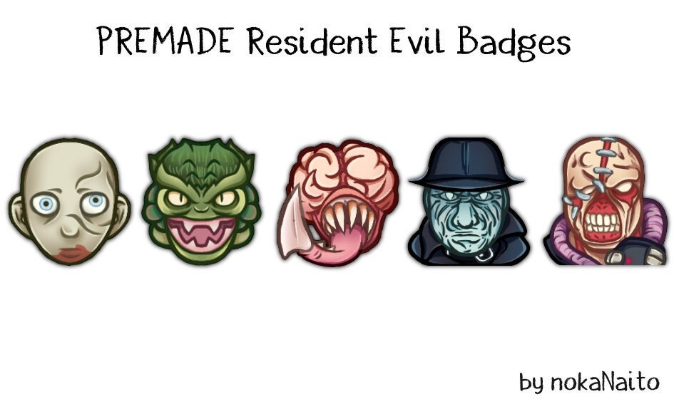 Resident Evil PREMADE Badges for Your Channel - Etsy
