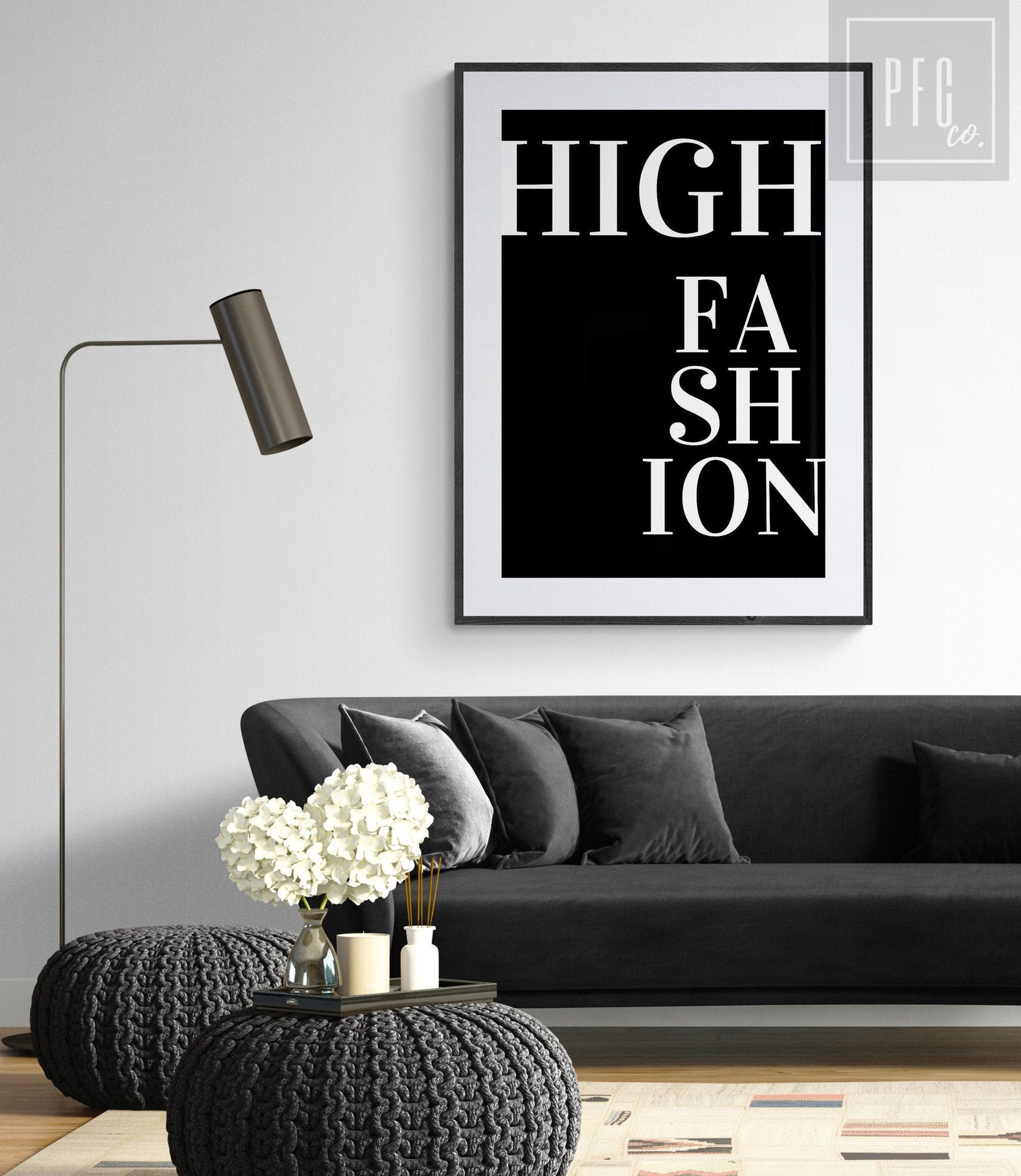 Fashion Print | High Fashion Word Art | Printable Wall Art | High ...