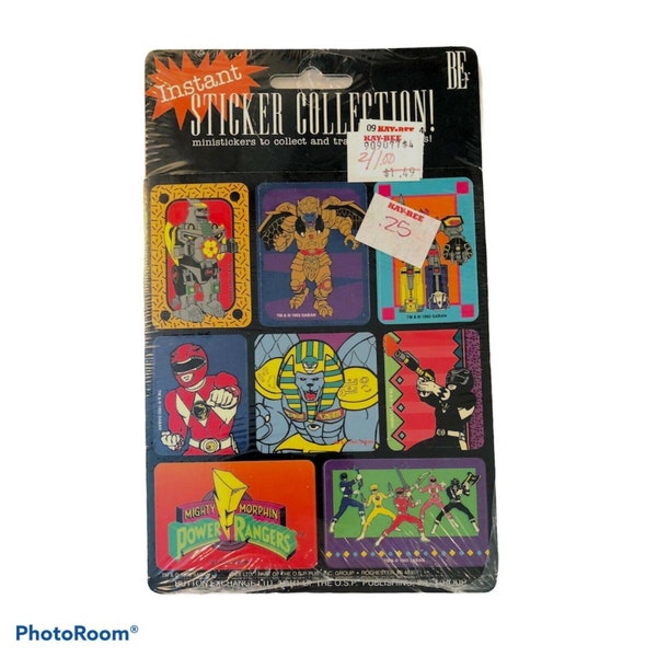 Mighty Morphin Power Rangers Stickers - Etsy