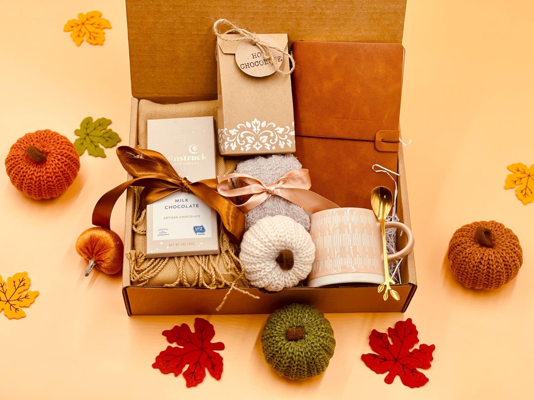 Hygge Fall Gift Box, Boo Basket, Spooky Season Gift, Christmas Gift Box ...